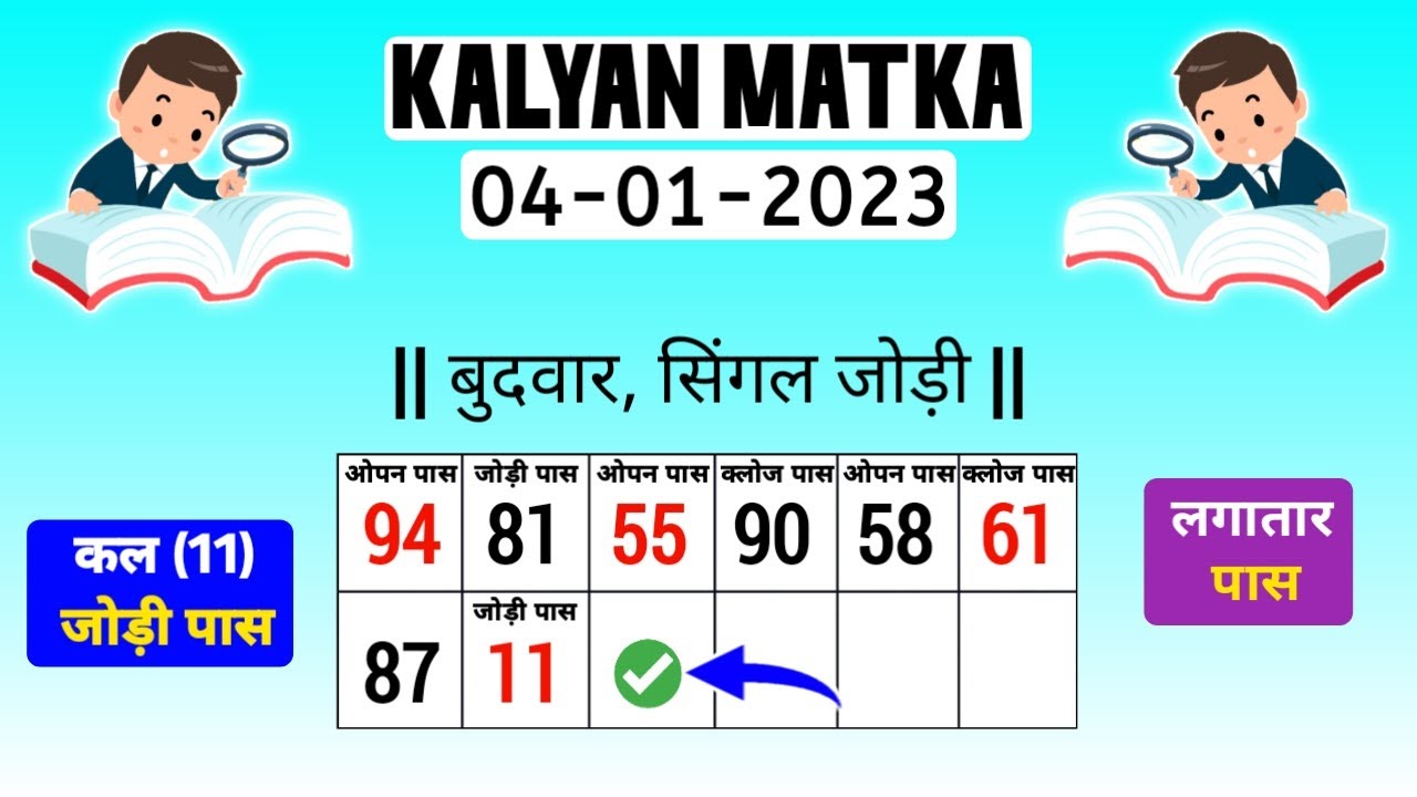 Kalyan Today 04-01-2023 | Special VIP Jodi Trick | Single Jodi | Matka ...