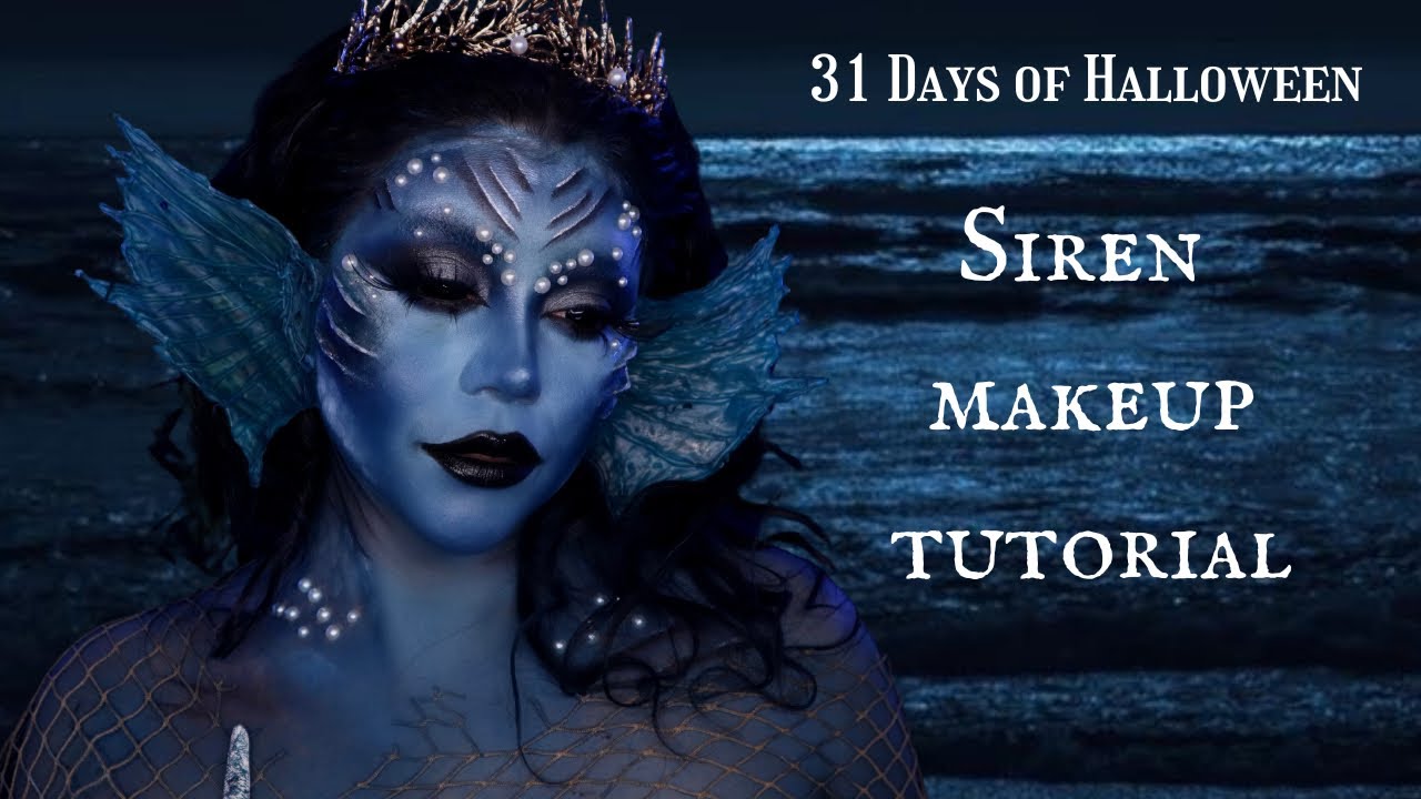 31 Days Of Halloween Siren Makeup Tutorial Youtube