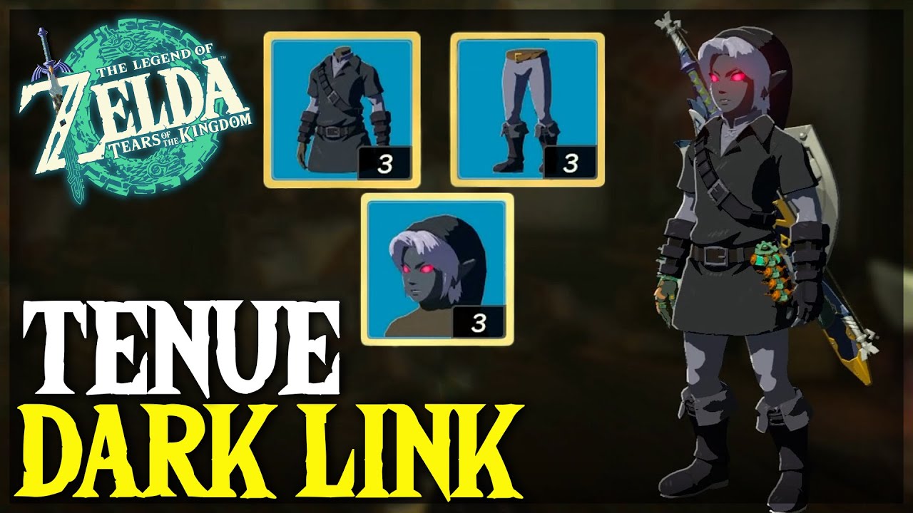 Comment Débloquer la TENUE de DARK LINK dans Zelda Tears of the Kingdom - TUTO ZELDA TOTK - YouTube