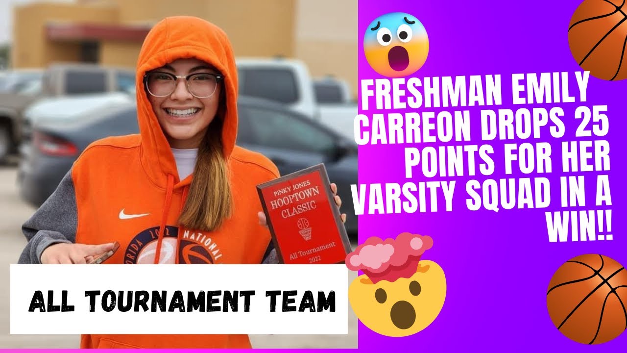 Freshman Emily Carreon goes crazy for 25 points vs Rankin. Earn all ...