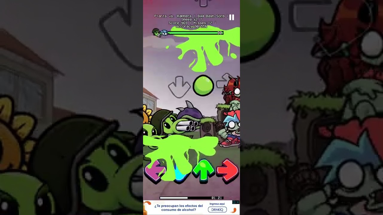 fnf bad bash Song fnf plants vs rappers - YouTube