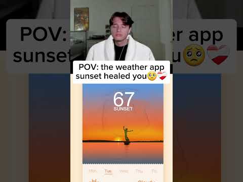 POV: the wheater app sunset healed you🥺 ️‍🩹 #shorts #sunset #healed ...