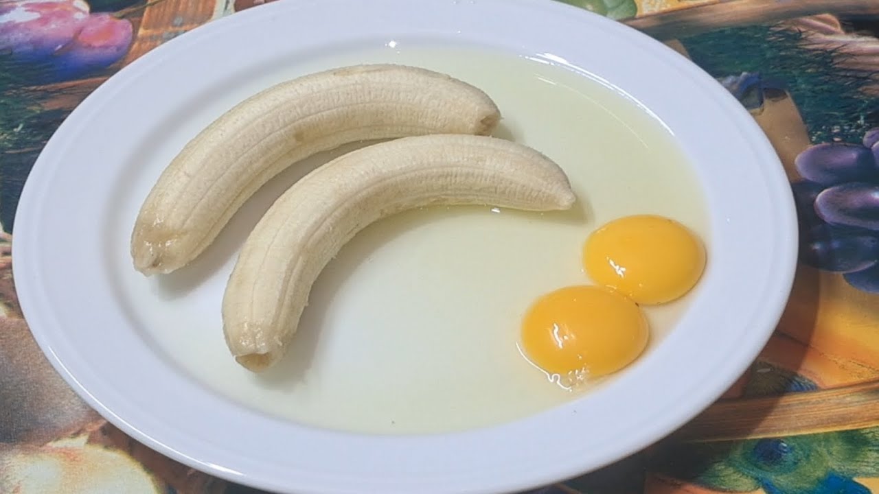 পাকা কলার মধ্য ২ টি ডিম দিয়ে সবচেয়ে সহজে তৈরি ভিষন মজার নাস্তার ...