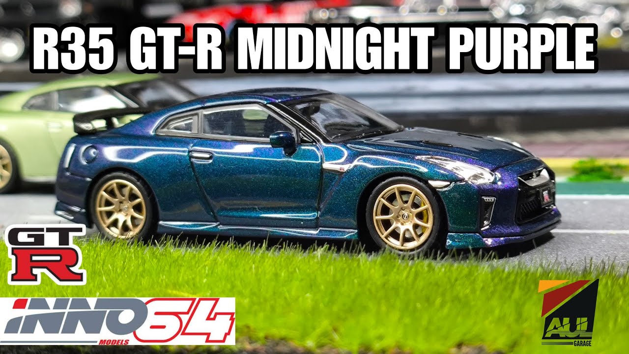 Inno64 R35 GT-R T-Spec Midnight purple - YouTube