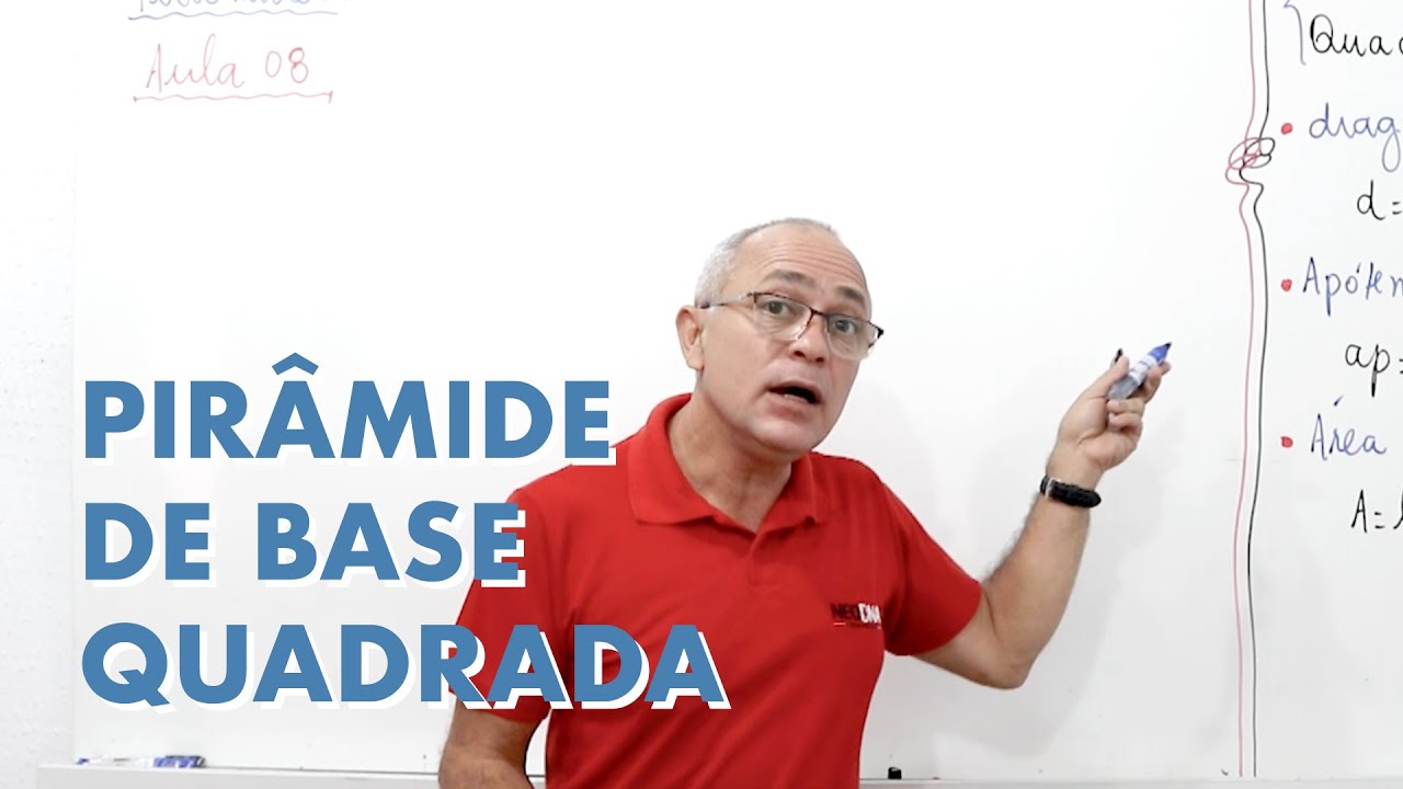 Pirâmide de Base Quadrada | Matemática - Prof. Sandro - aula 08 - YouTube