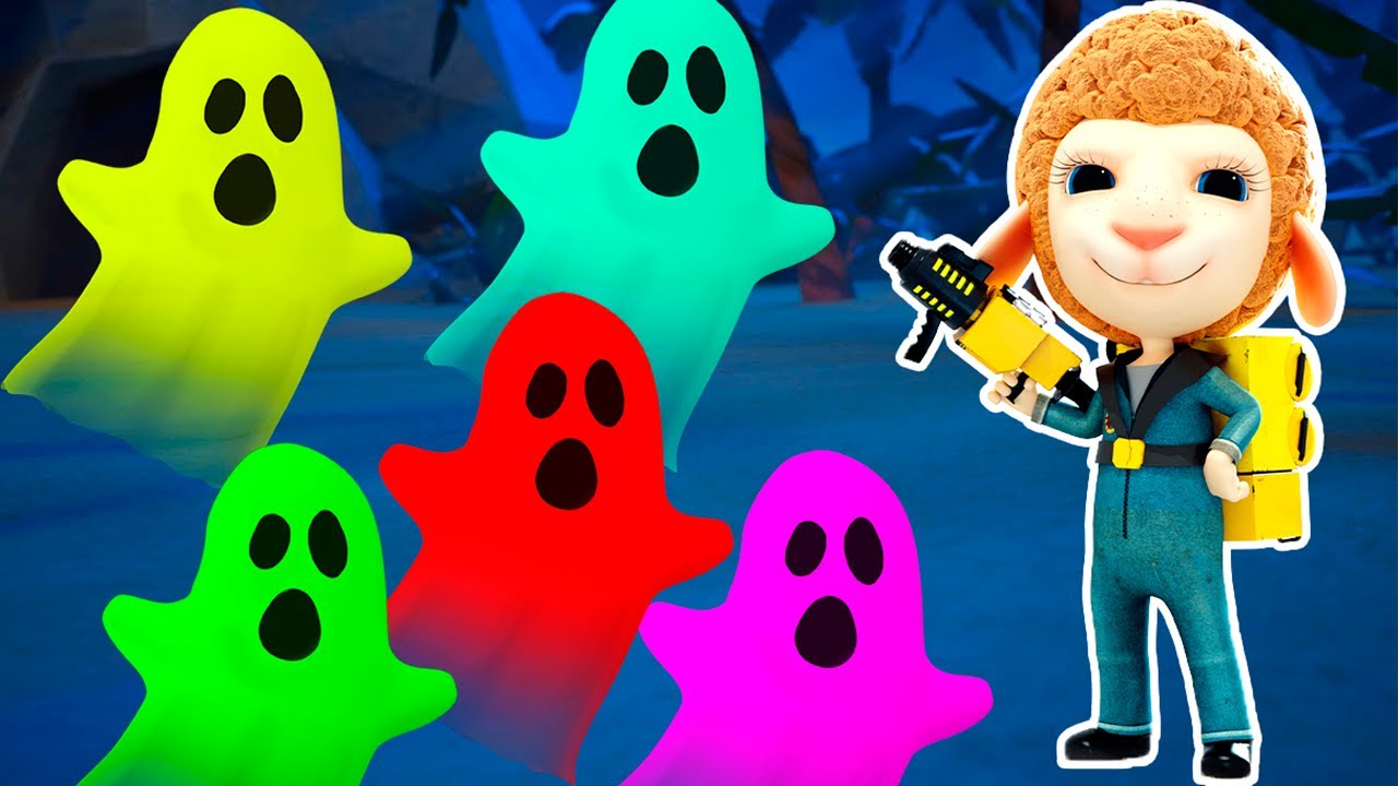 Five Little Ghosts👻🔫👧 Cute Songs for Kids👻🔫👧Learn to Count in Song ...