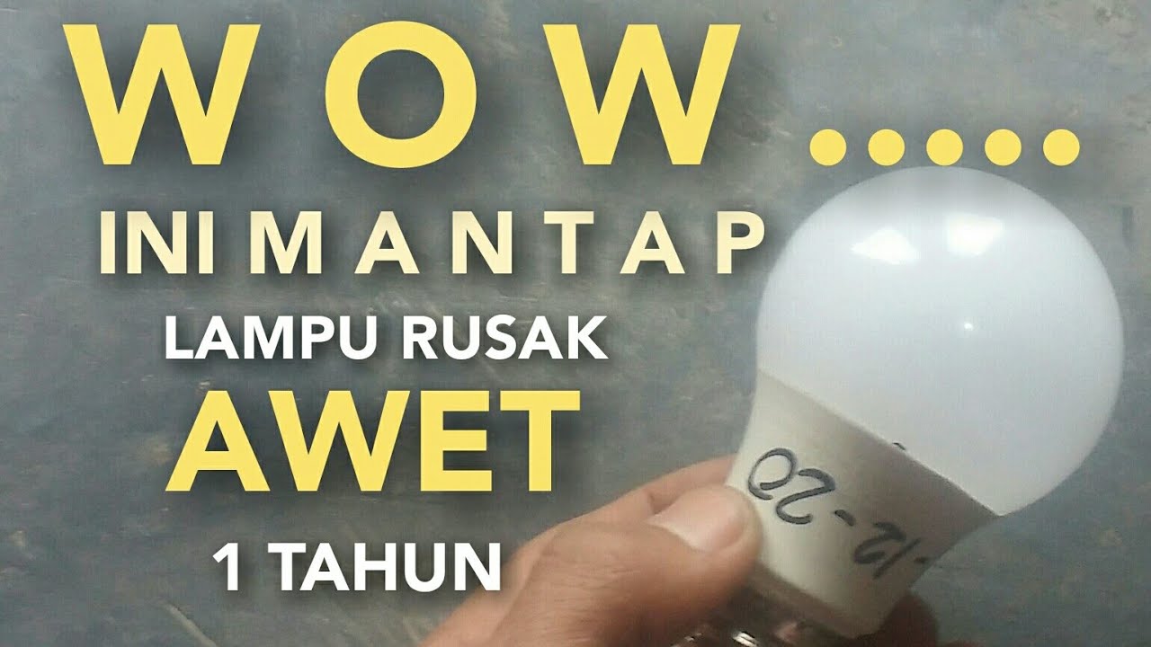 TRIK JUMPER LAMPU LED AWET 1 TAHUN - YouTube