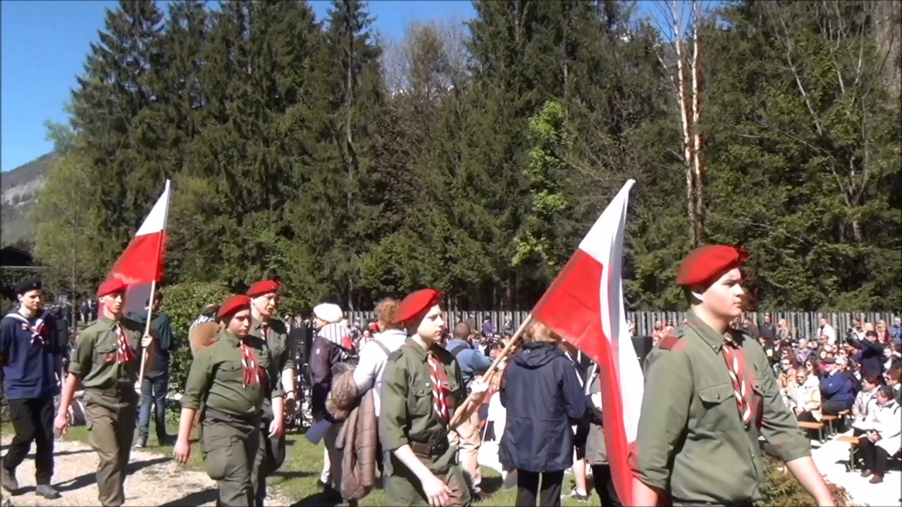 Memorial services for the victims of Ebensee concentration camp on ...