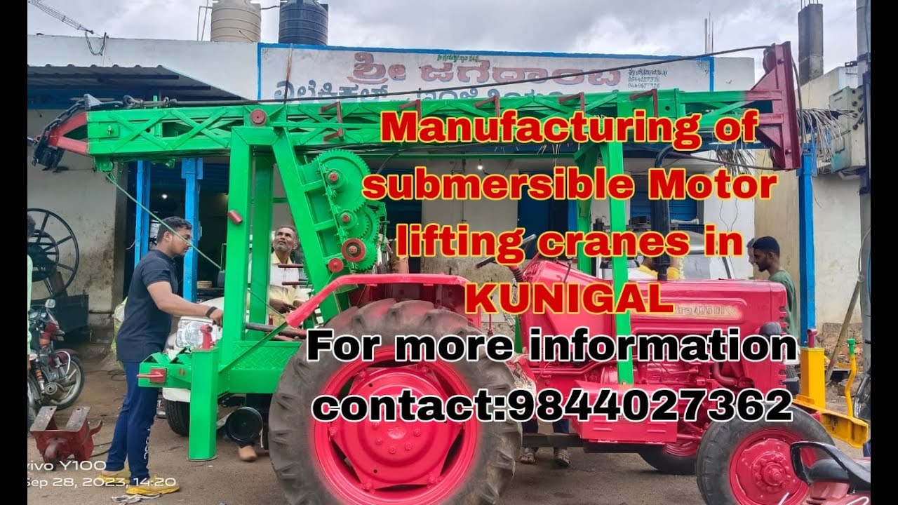 Manufacturing of manually operated submersible motor lifting cranes in ...