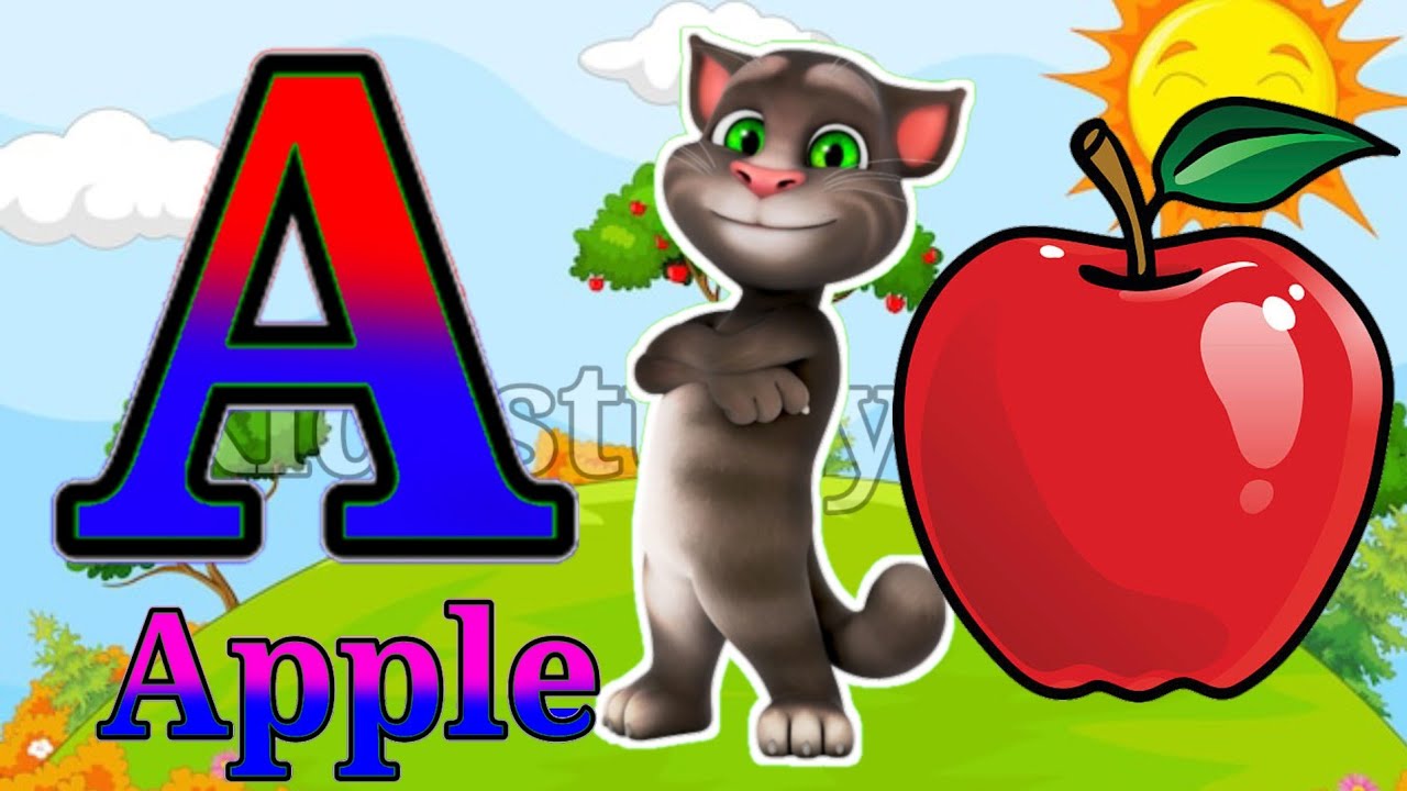 a for Apple with 4k video | a for Apple b for ball | abcd Marathi # ...