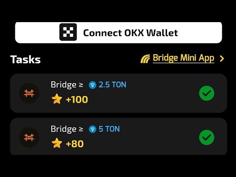 How to Bridge TON to DuckChain using OKX Wallet - YouTube