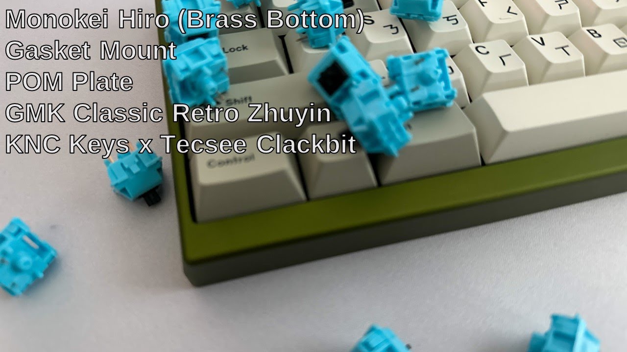 Monokei Hiro (Brass Bottom) | POM Plate | KNC Keys x Tecsee Clackbit ...