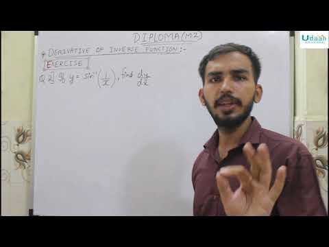 Derivatives | Applied Mathematics | Sem 2 | MSBTE | FY Diploma | INVERSE function EX. 2,3,4 . # ...