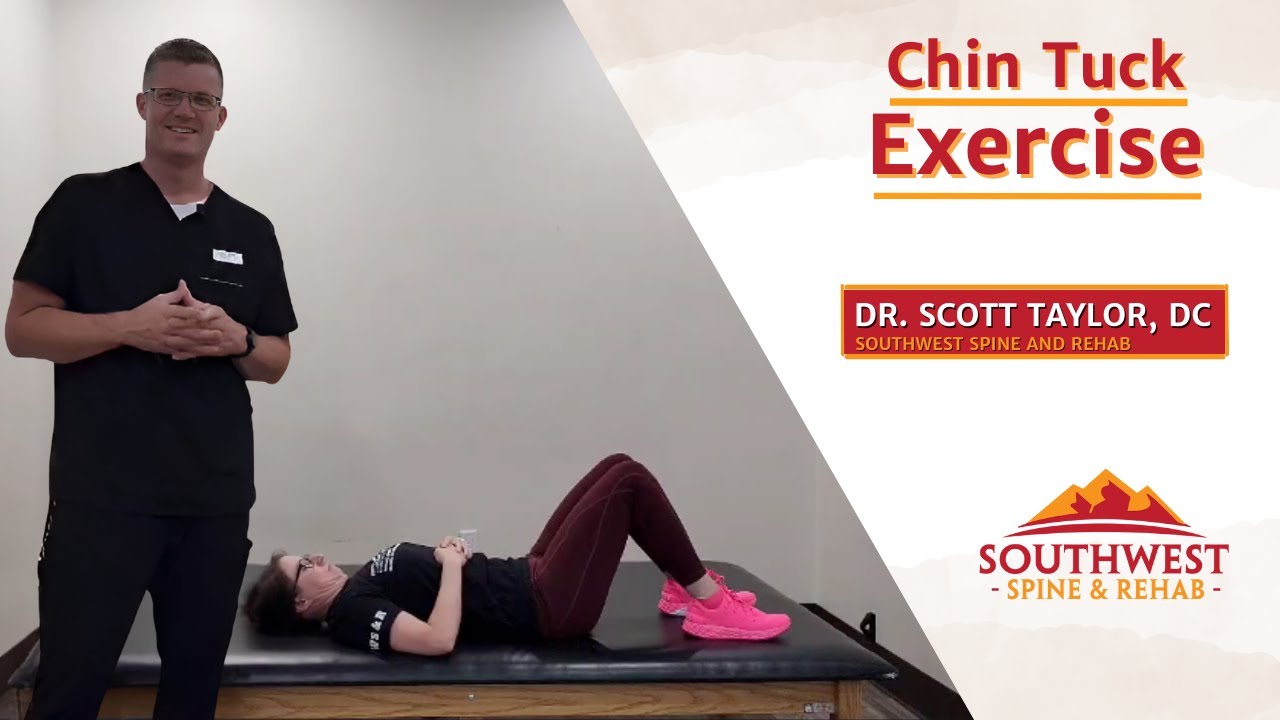 Chin Tuck Stretch Exercise for Neck Pain - YouTube
