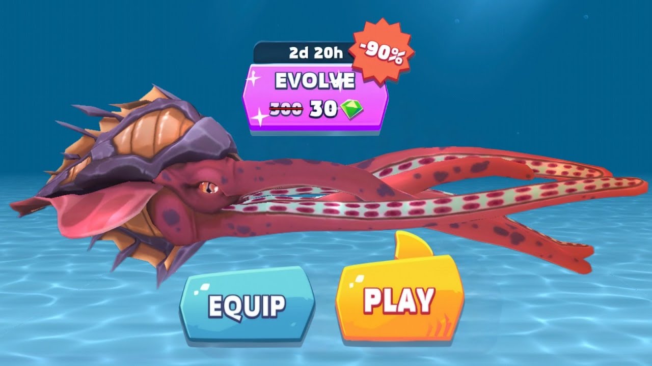 NEW ENEMY KRAKEN UNLOCKED AND ENEMY KRAKEN GAMEPLAY - Hungry Shark ...