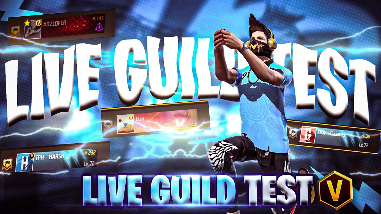 FREE FIRE LIVE GUILD TESTING | GUILD TEST LIVE FF LIVE GUILD TEST - YouTube