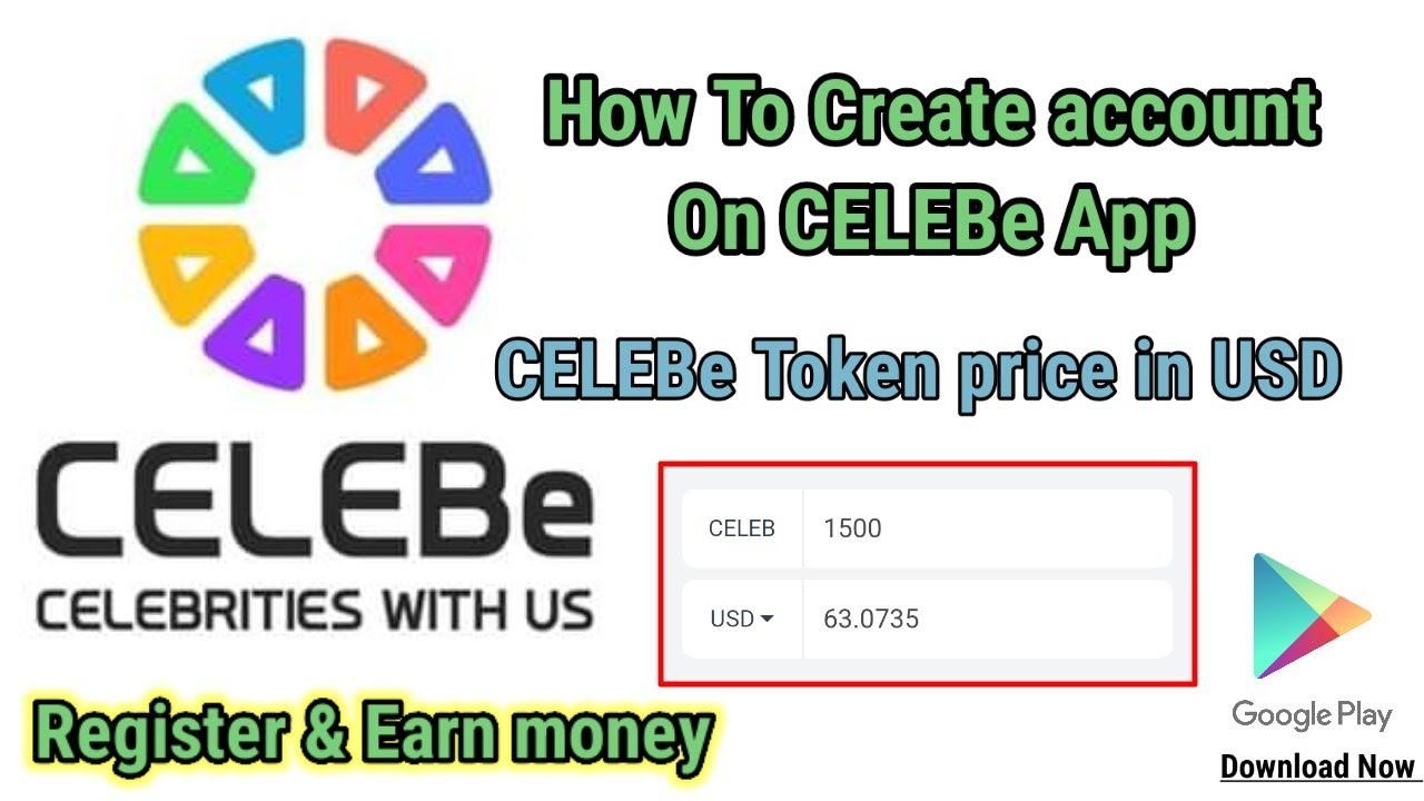 How to create account on CELEBe App | Celebe Token | Celebe Referral ...
