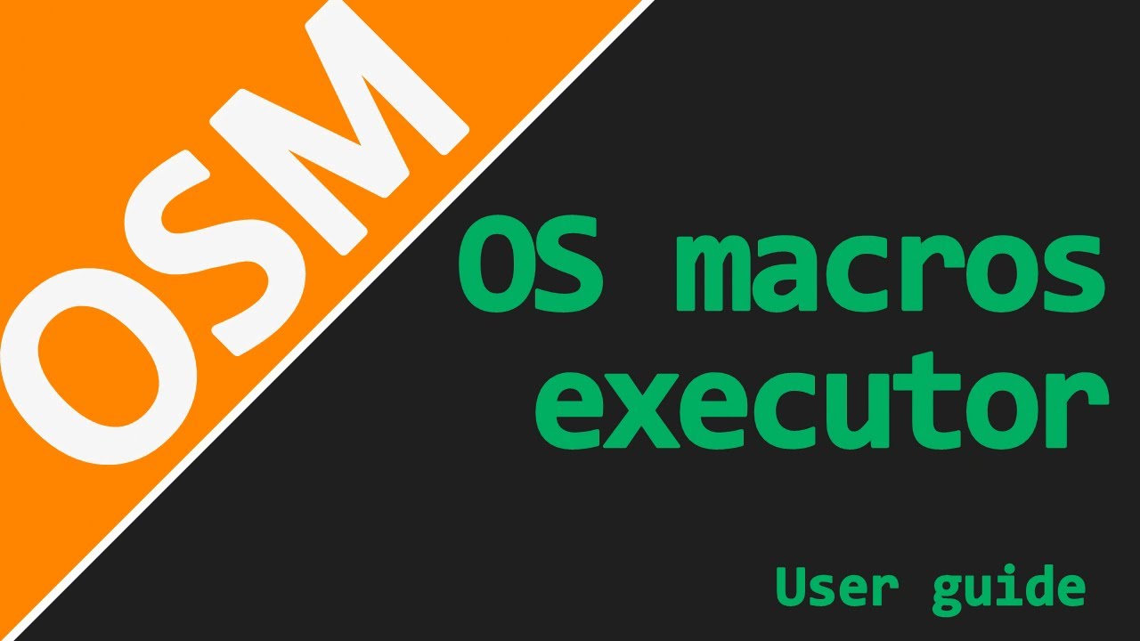 OS macros executor: how to automate user’s activities (rev. 4) - YouTube