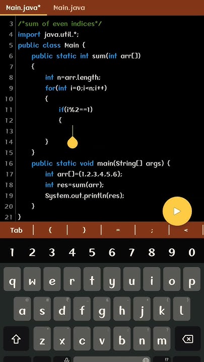 Sum Of Even Indices Java Sumofeven Yt Javaprogramming Youtube