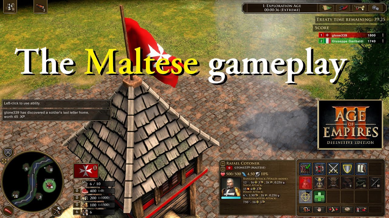 Maltese civ gameplay | Age of Empires III Definitive Edition - 2022 ...
