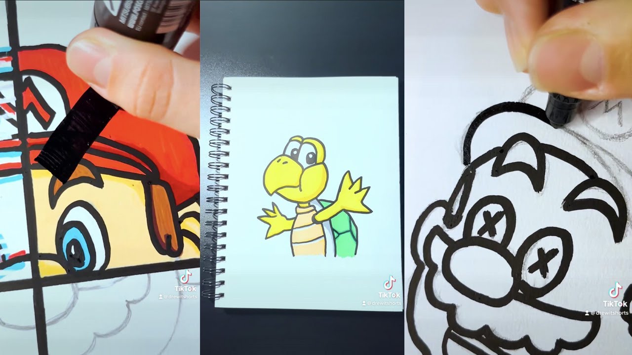Satisfying Mario Posca Marker Compilation! Tik Tok art! - YouTube
