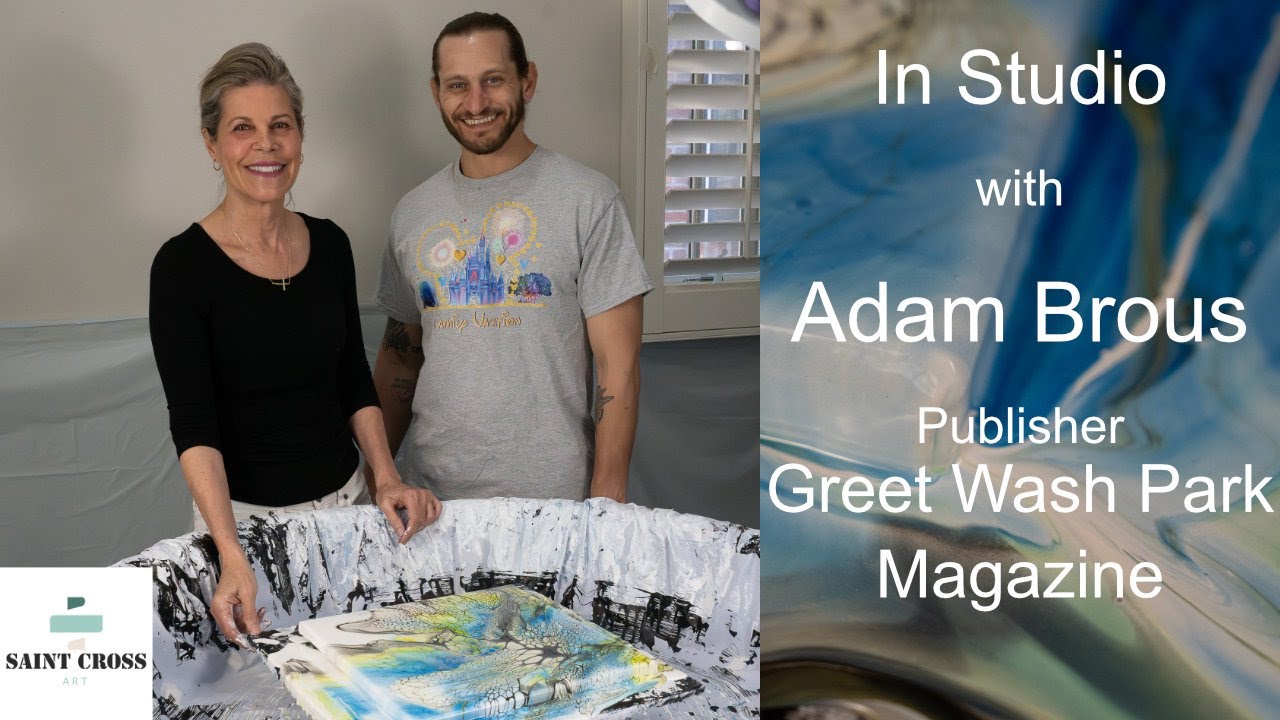 In Studio with Adam Brous - Come Create Fluid Art With Me! #fluidart ...