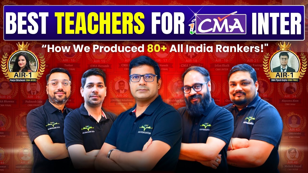 India's Best Faculties for CMA Inter | Your Ultimate Success Partners ...