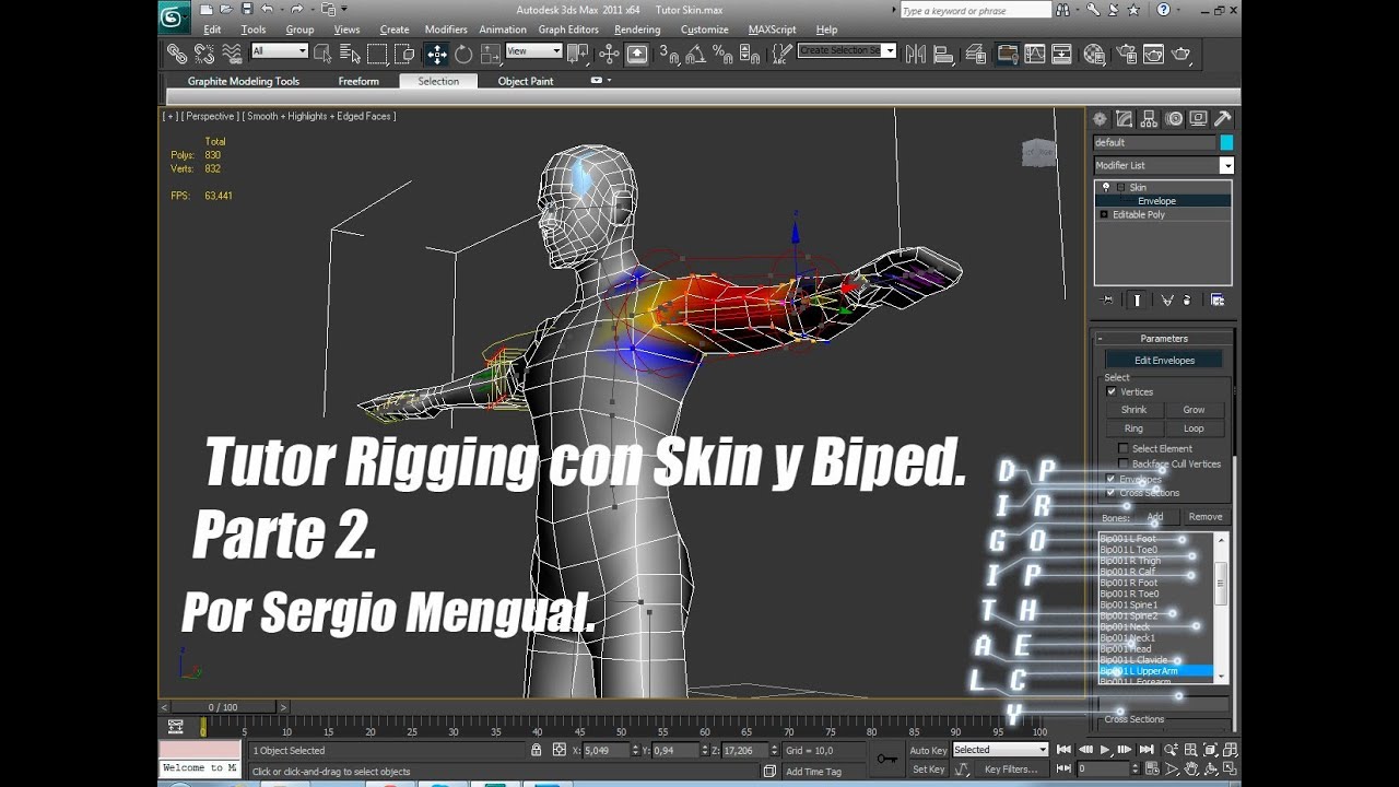 Tutor Rigging con Skin y Biped en 3DS MAX Parte 2 - YouTube