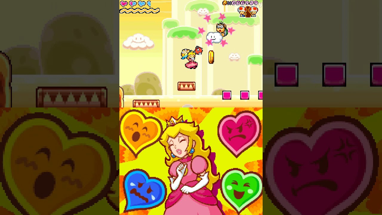 Super Princess Peach. Lv. 5-5. All Toads, Notes & Puzzles. - YouTube