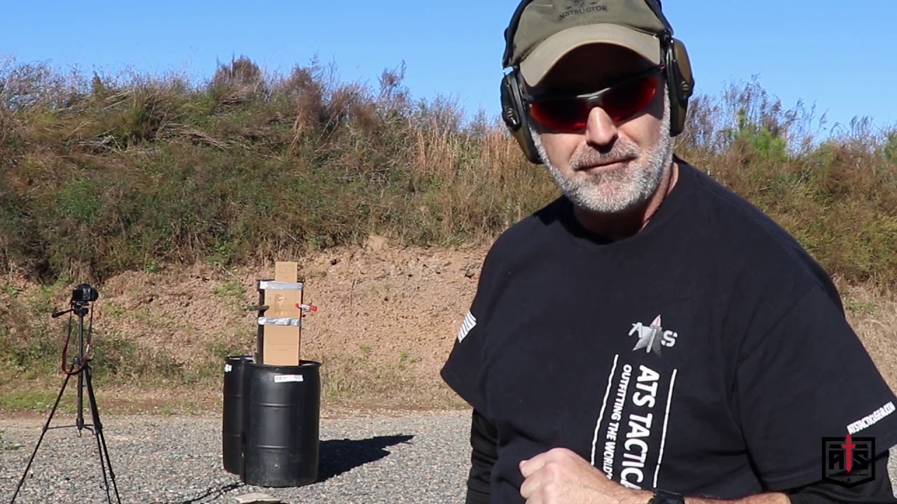 ATS Soft Armor plate backer stopping pistol hits - YouTube