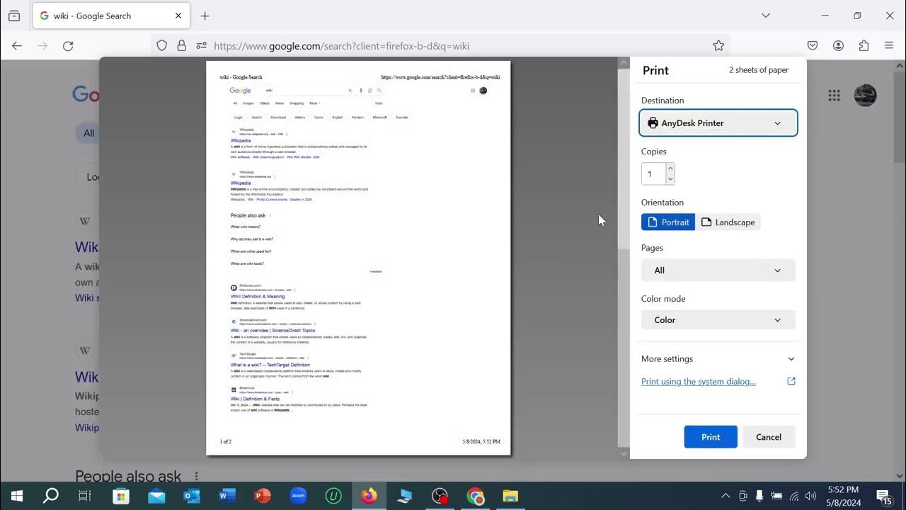 How to print web pages - YouTube