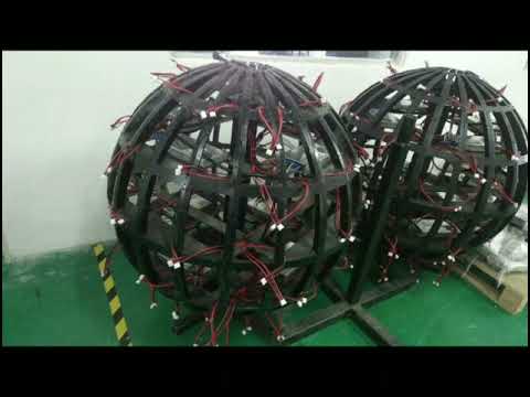 led globe display LED ball - YouTube