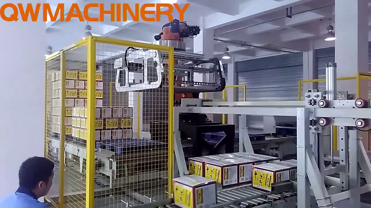 Full layer palletizing - YouTube