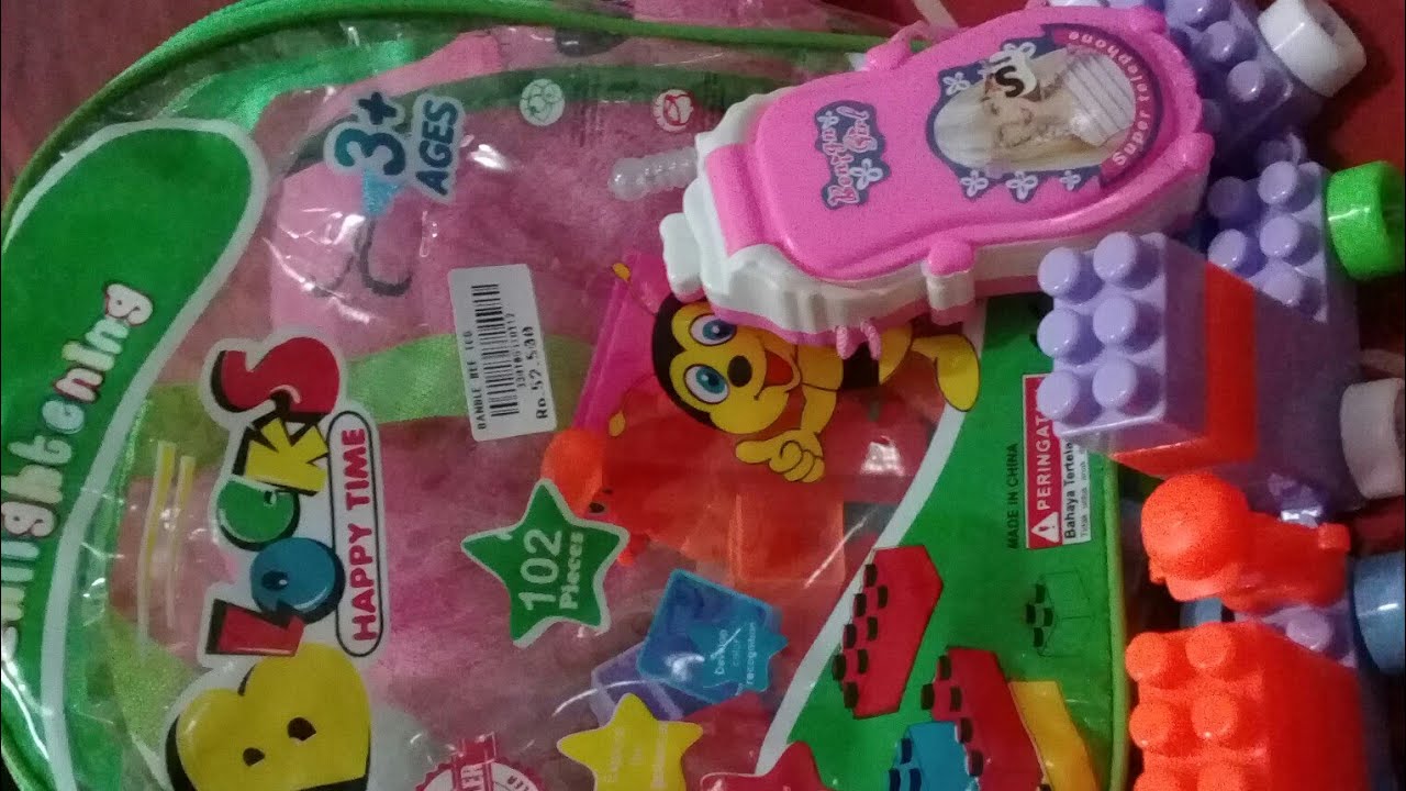REVIEW Mainan Anak Blocks||Benign Girl Hp Mainan - YouTube