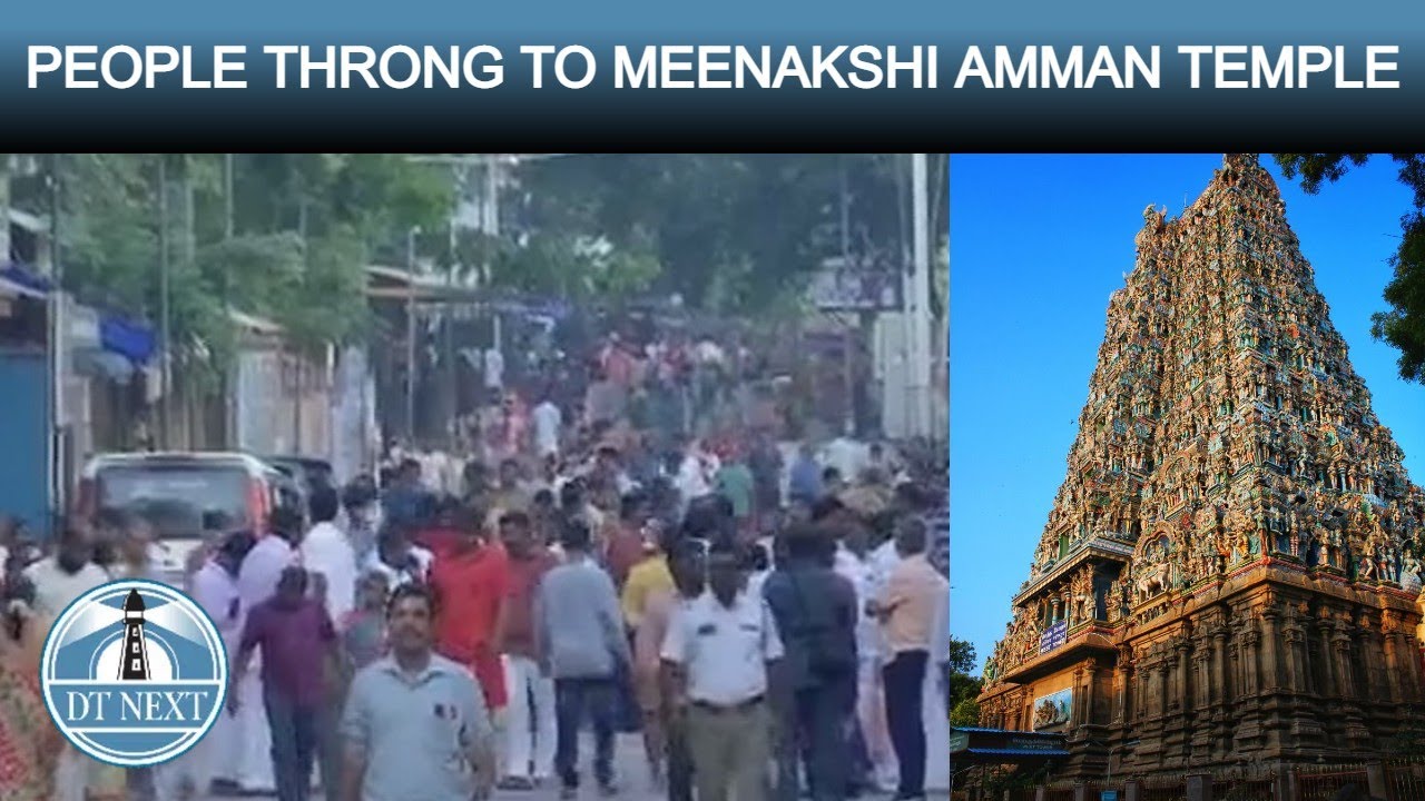 People throng to Meenakshi Amman temple | Madurai | Special Prayers ...