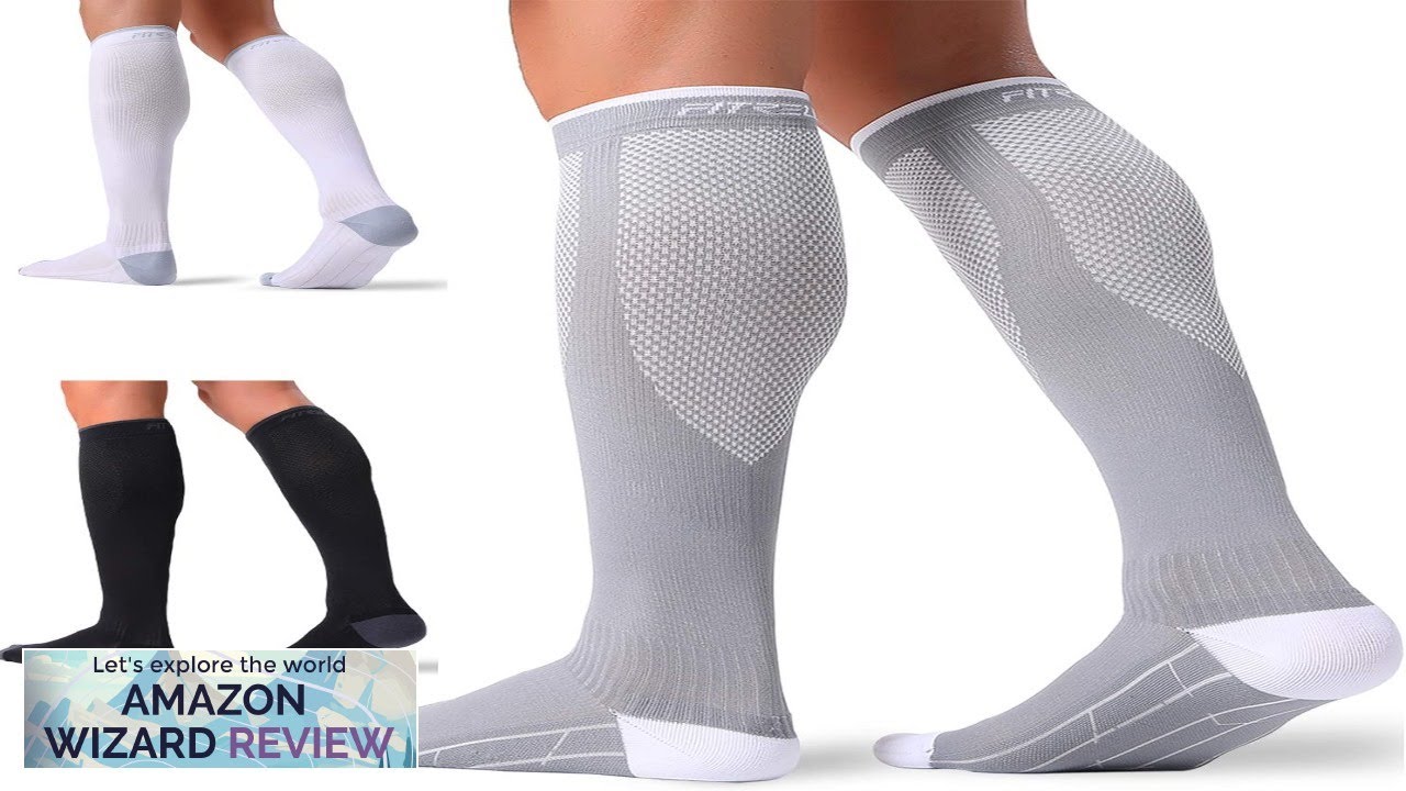 FITRELL 3 Pairs Compression Socks for Women and Men 20-30mmHg ...