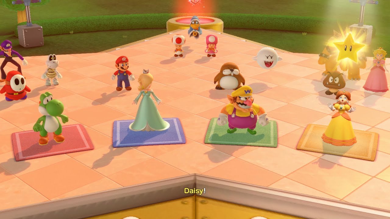 Super Mario Party Whomp's Domino Ruins # 8 Daisy vs Yoshi , Rosalina ...