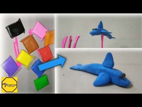 How to make a Dolphin Fish with Mud/Clay | Mud Crafts | DIY's ...