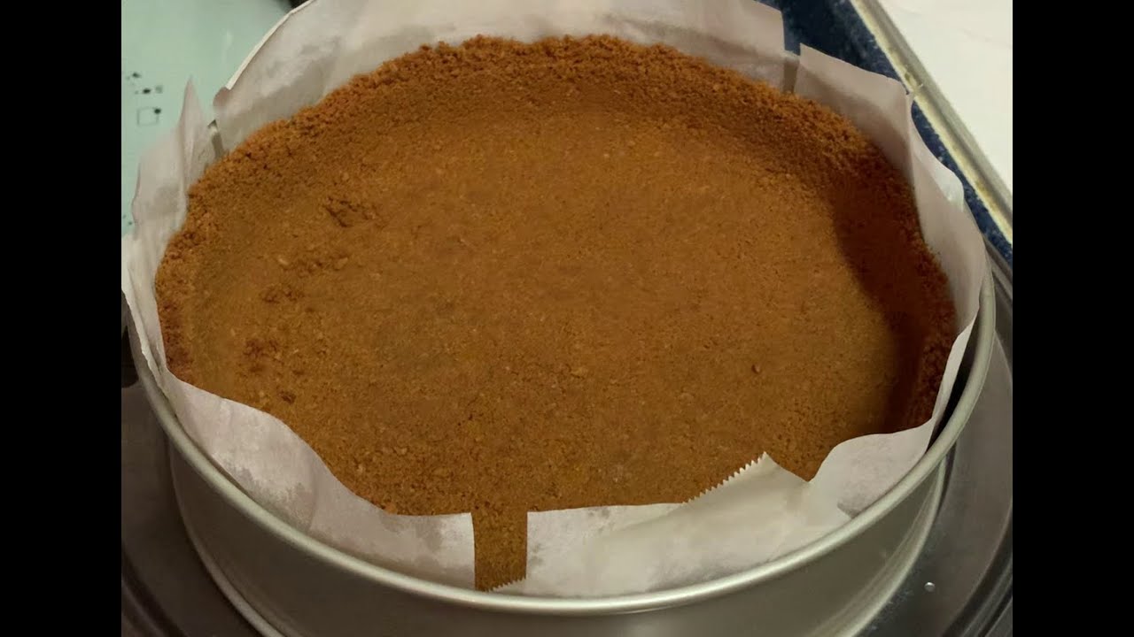 EASY GRAHAM BASE FOR CHEESECAKE - YouTube
