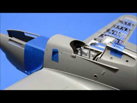 Trumpeter P 40B Cockpit Work Starboard Side 4 2 2016 - YouTube