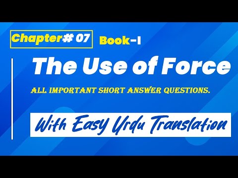 Chapter #07 The Use of Force Complete Short Answer Questions - YouTube
