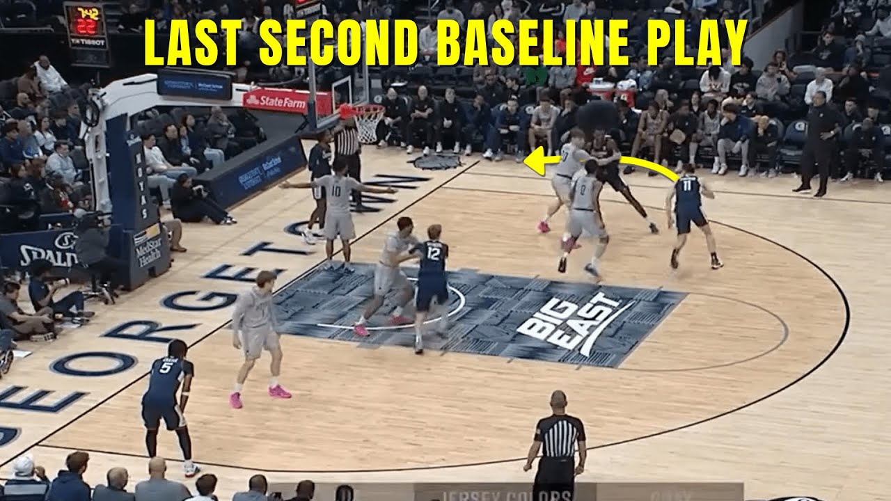 Baseline Play vs Man Defense - YouTube