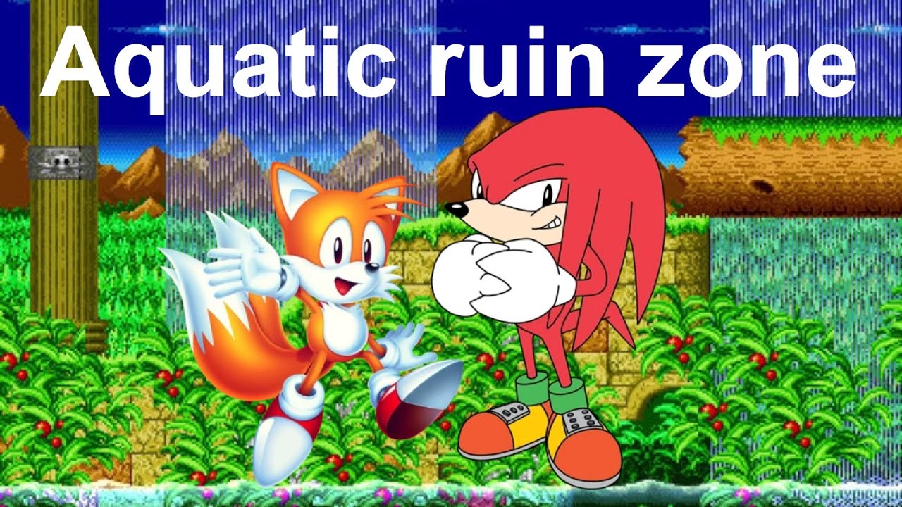 Sonic 2 full gameplay as Knuckles and Tails part 3 aquatic ruin - YouTube