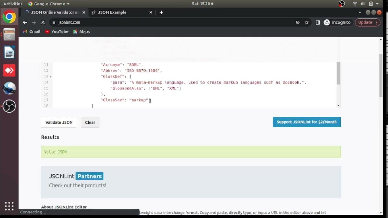 how to validate json code | json structure | techsol expert - YouTube