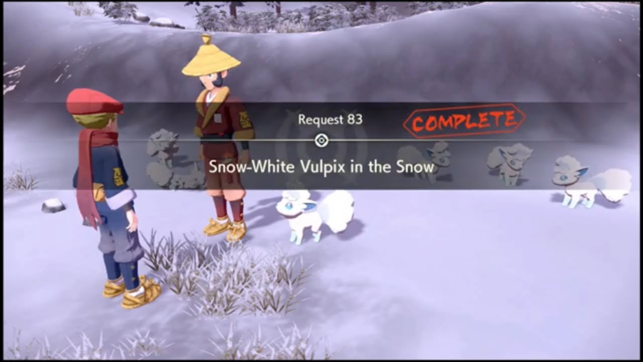 Pokémon Legends: Arceus - Request #83: Snow White Vulpix in the Snow ...