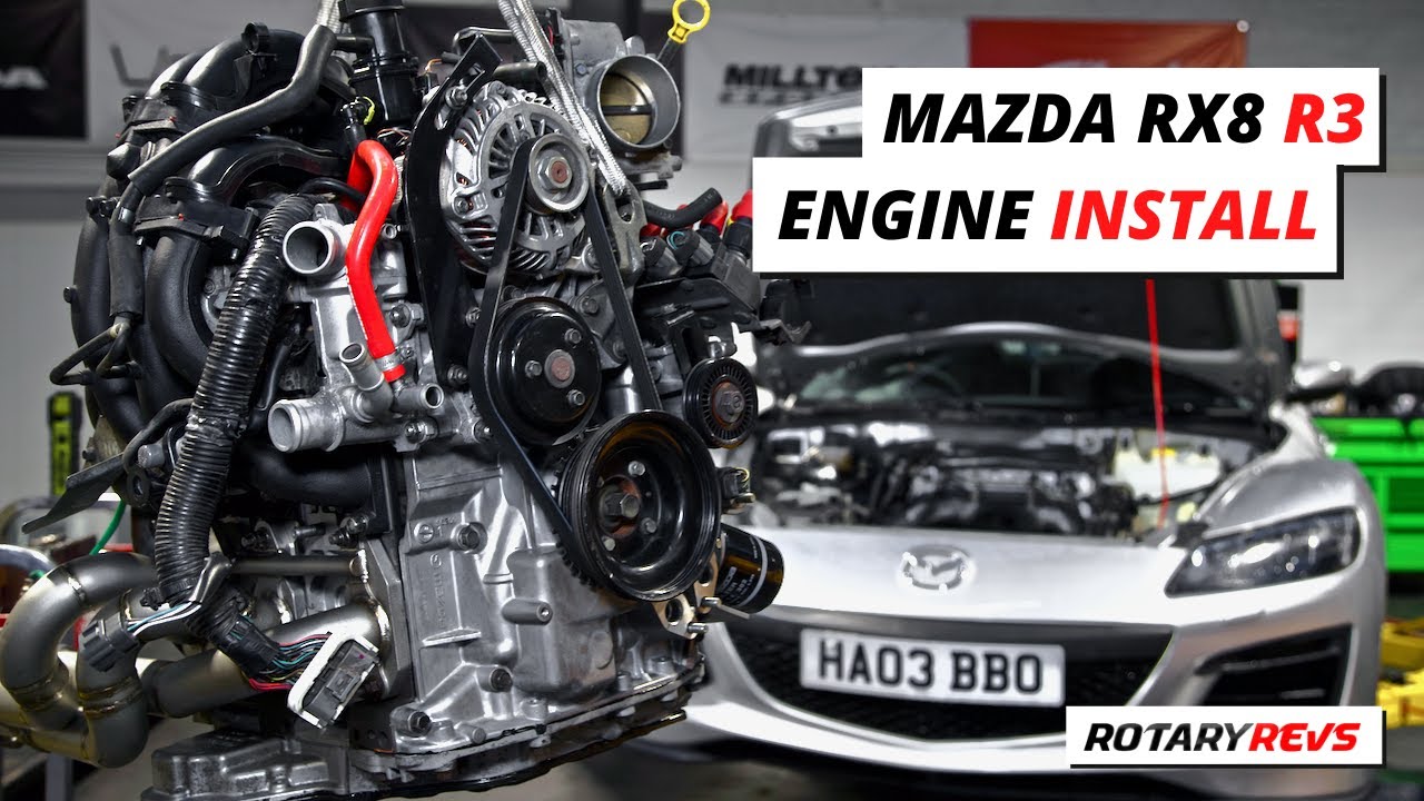 ENGINE INSTALL | MAZDA RX-8 R3 - YouTube