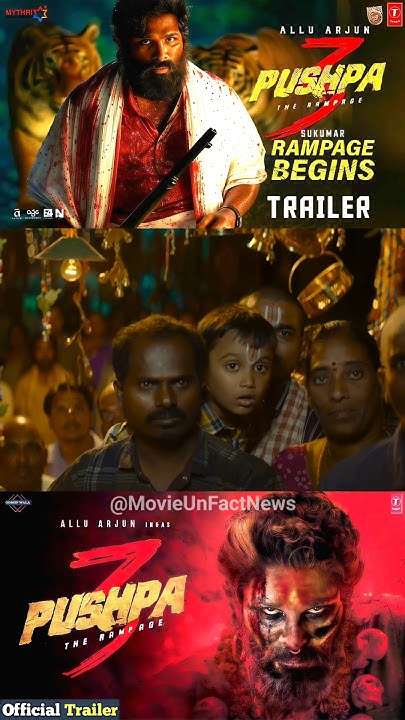 Pushpa 3 Official Trailer | Allu Arjun | Pushpa 3 The Rampage | Pushpa 3 Release Date | New ...