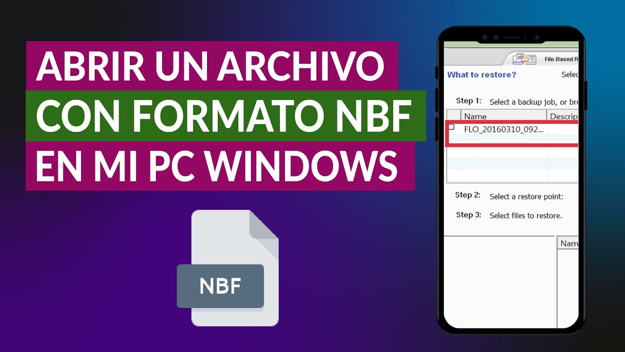 Cómo Abrir un Archivo con Formato NBF en mi PC Windows - Fácil y Rápido ...