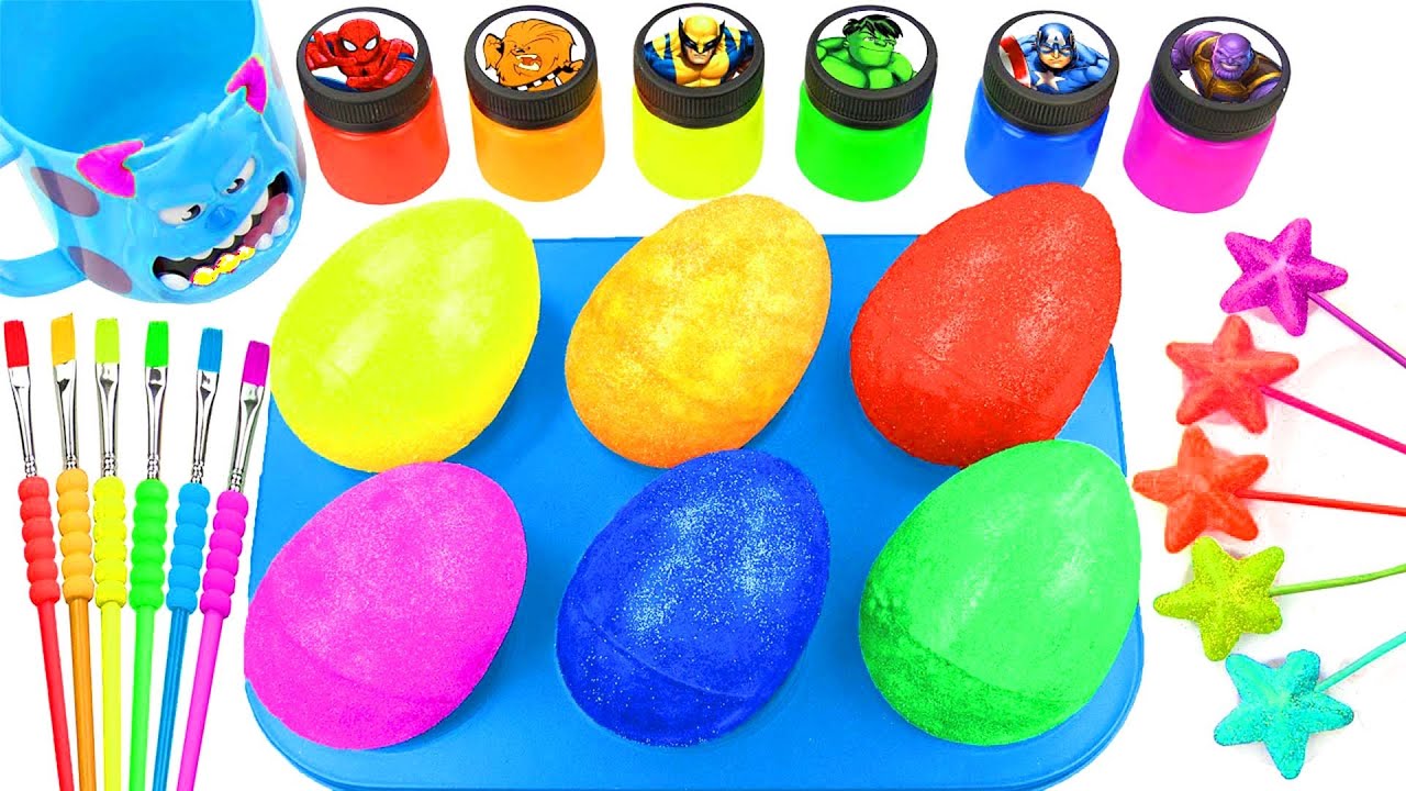 Satisfying Video l DIY How to make Rainbow SLIME From Mixing M&M's ...