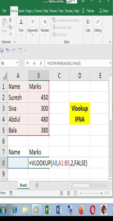 Vlookup & Ifna in Excel #excelformula #excel #microsoftexcel - YouTube